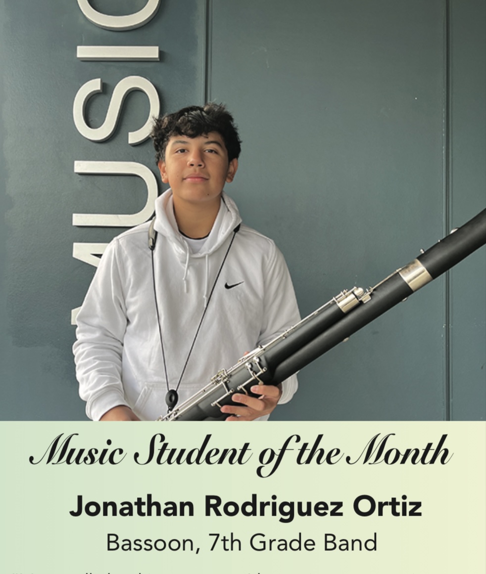 October 2024 Music Student of the Month – Jonathan Rodriguez Ortiz ...